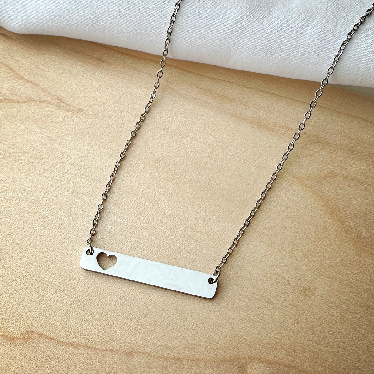 Abby Heart Bar Necklace – Holly and Liz